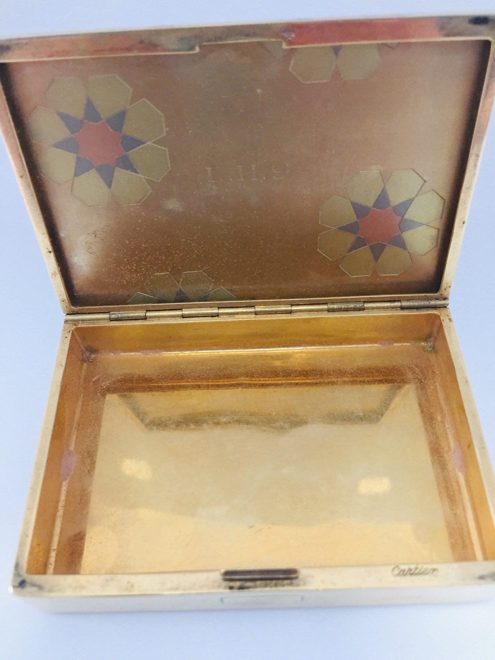 Vintage Cartier Gold Box - Etsy