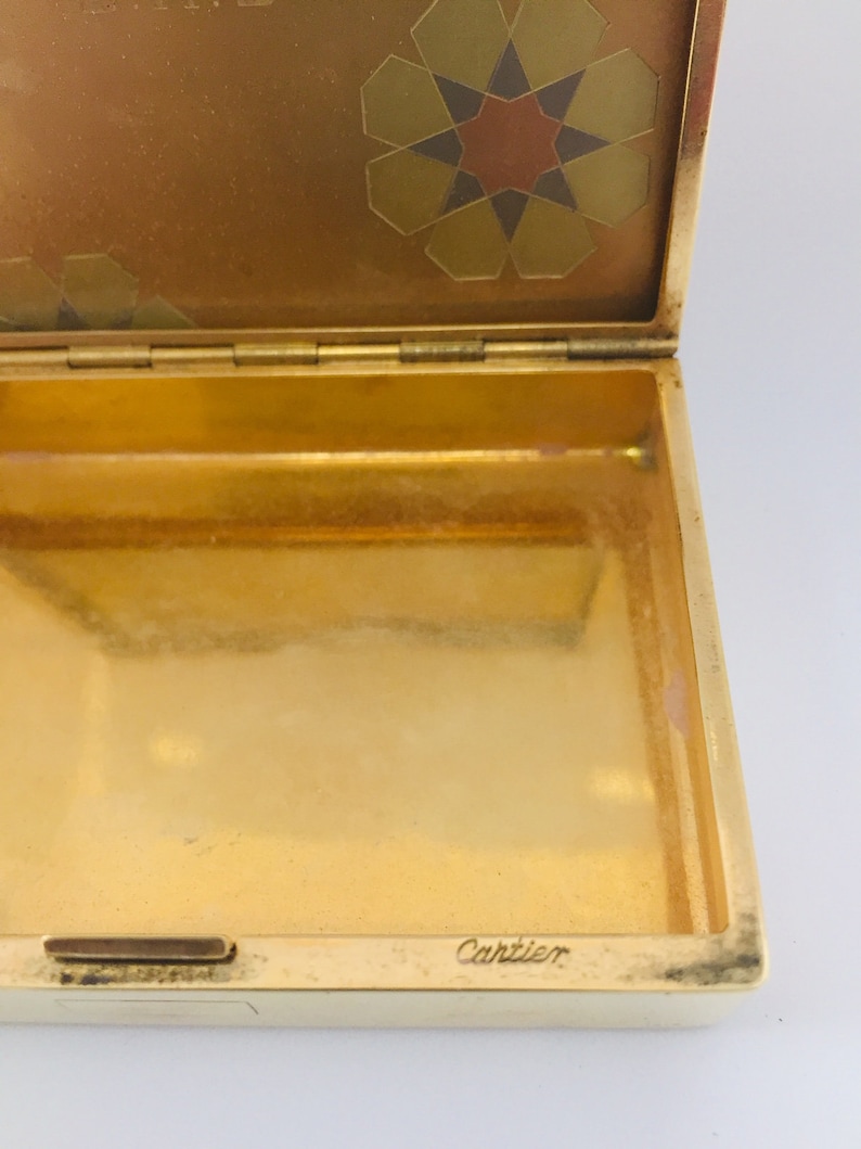 Vintage Cartier Gold Box - Etsy