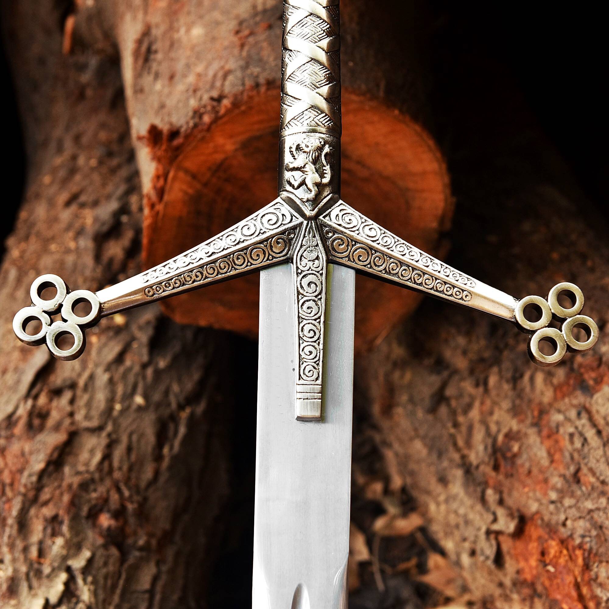Handmade Scottish Claymore Sword J2 Steel Highland Claymore Black ...