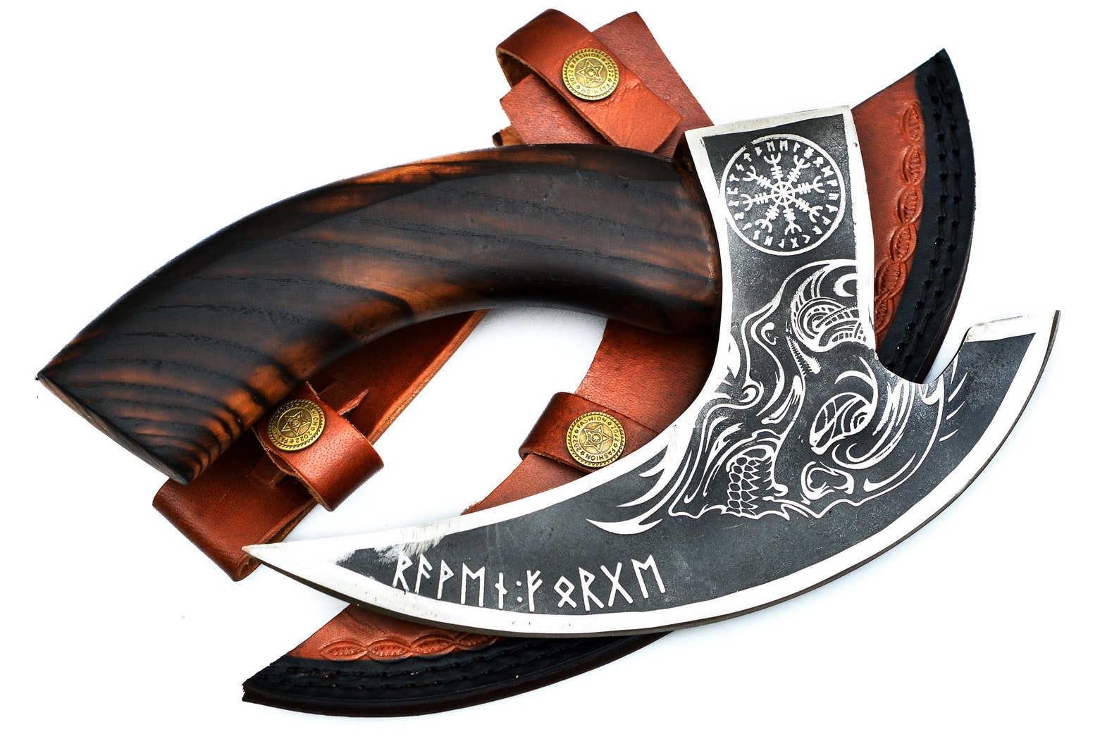 Viking Zelda Sword Beautiful Stainless Steel Etching Blade Metal Handle ...