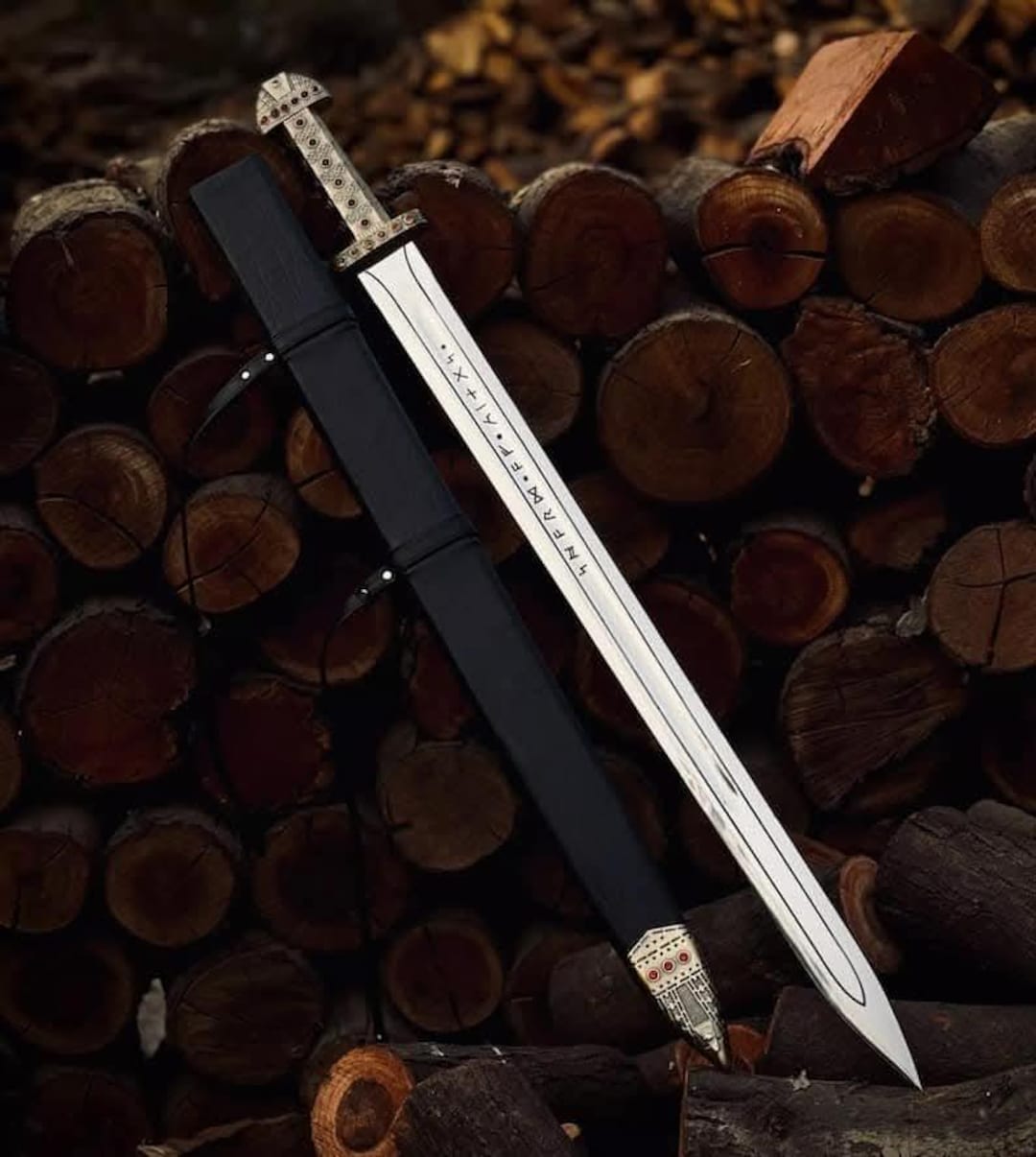 Ragnar Lothbrok Viking Sword Replica, With Scabbard & Wall Mount - Etsy