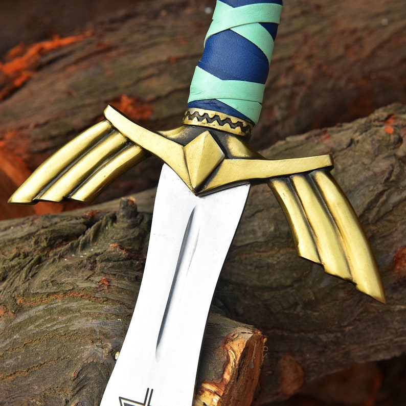 Viking Zelda Sword Beautiful Stainless Steel Etching Blade Metal Handle ...