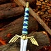 Viking Zelda Sword Beautiful Stainless Steel Etching Blade Metal Handle ...