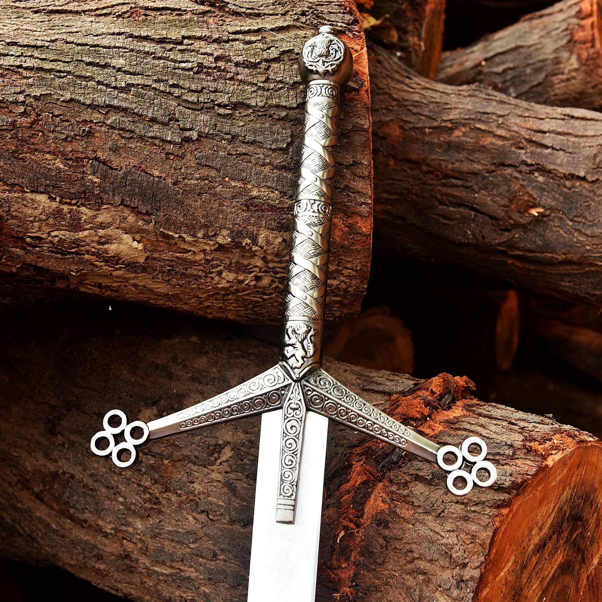 Handmade Scottish Claymore Sword J2 Steel Highland Claymore Black ...