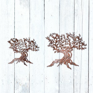 Detailed Olive Tree Luxury Metal Wall Hanging Modern Metal Olive Tree ...