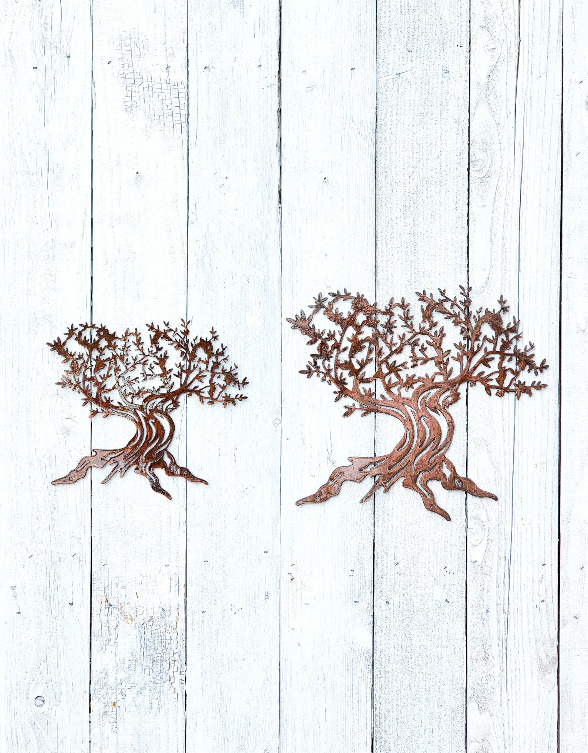 Detailed Olive Tree Luxury Metal Wall Hanging Modern Metal Olive Tree ...