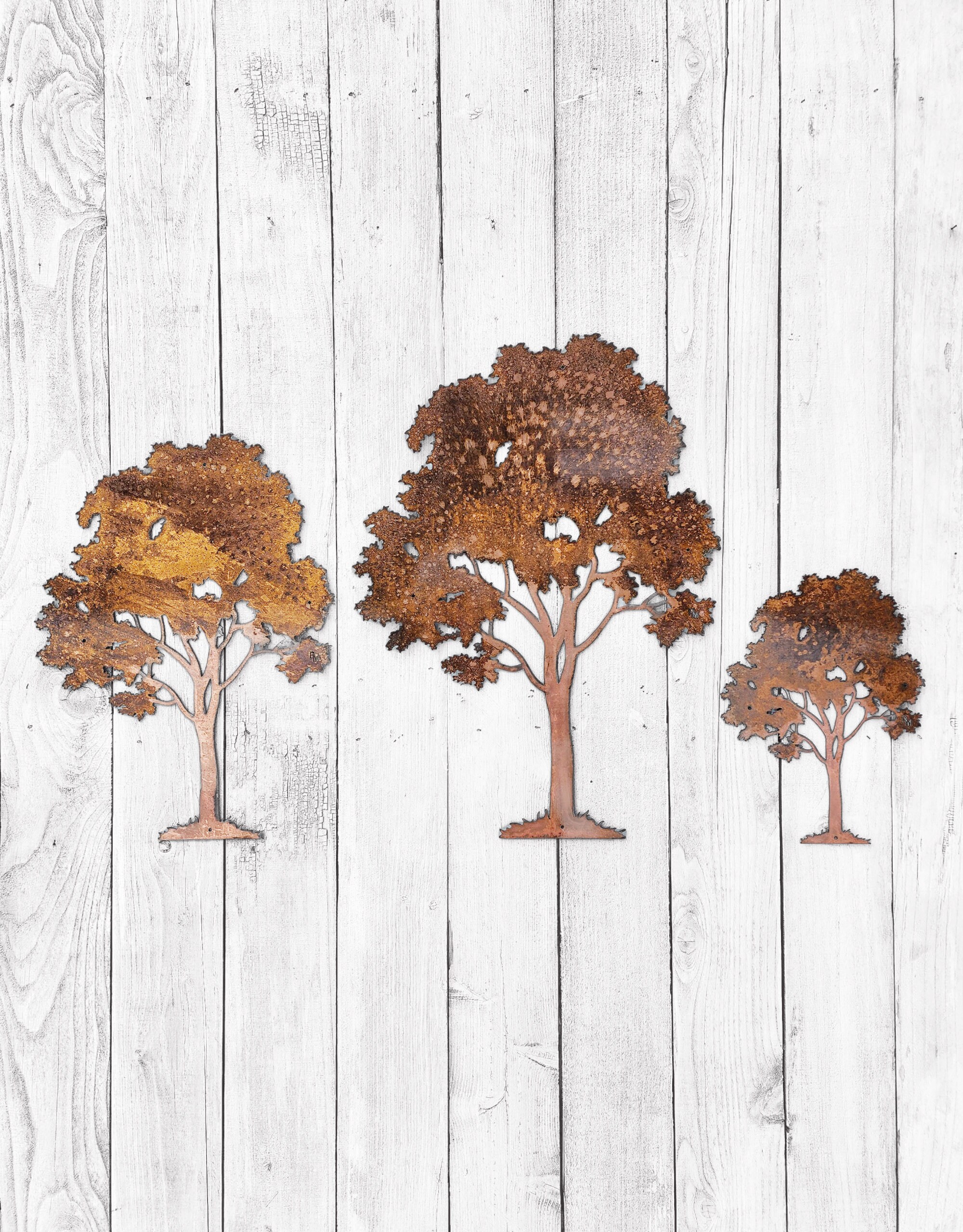 Copper Maple Tree Wall Decor Nature Inspired Metal Maple Tree Scene ...
