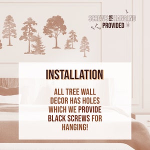 Vintage Tree Wall Art Set Modern Tree Scene Set for Wall Metal Wall Art ...