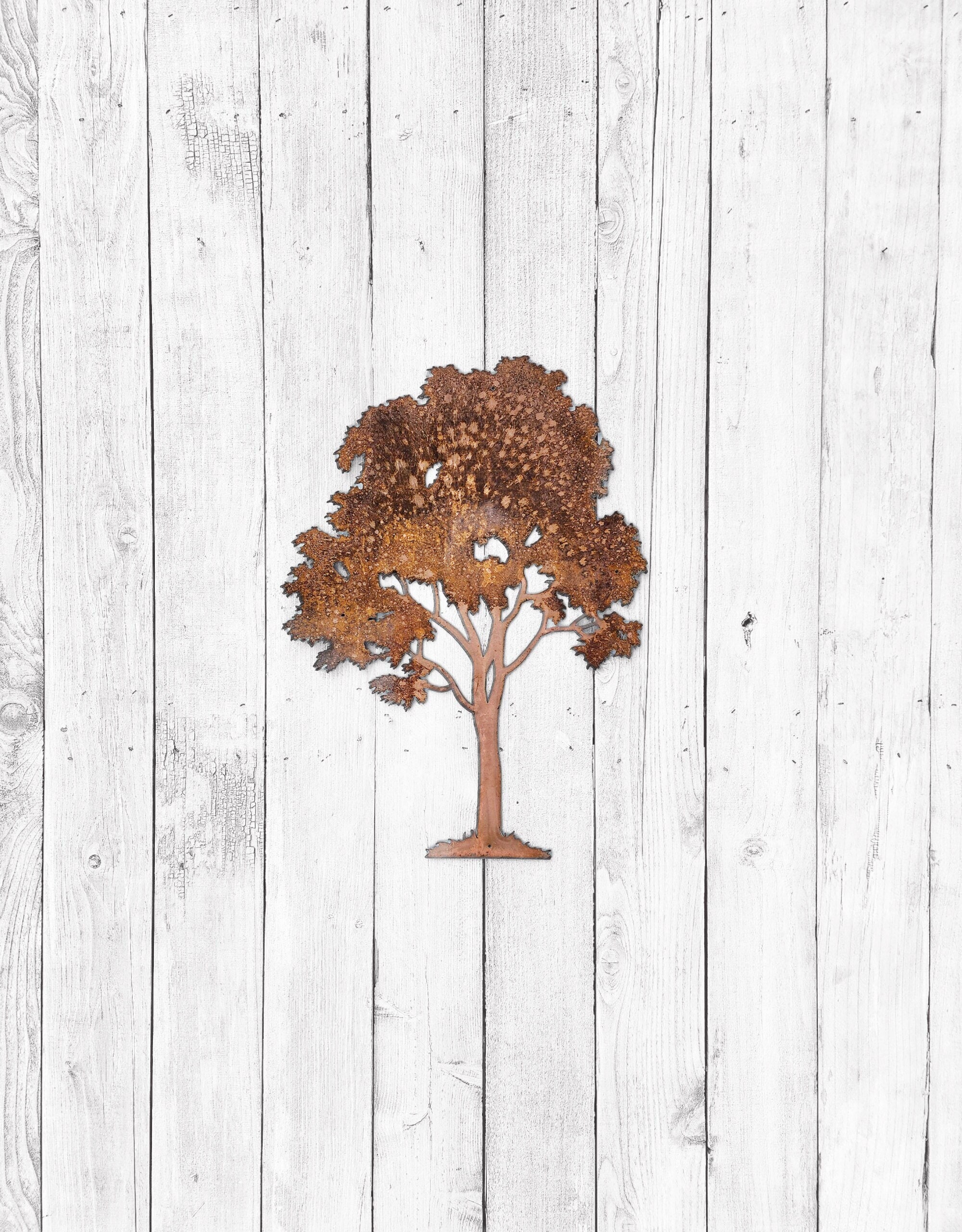 Copper Maple Tree Wall Decor Nature Inspired Metal Maple Tree Scene ...