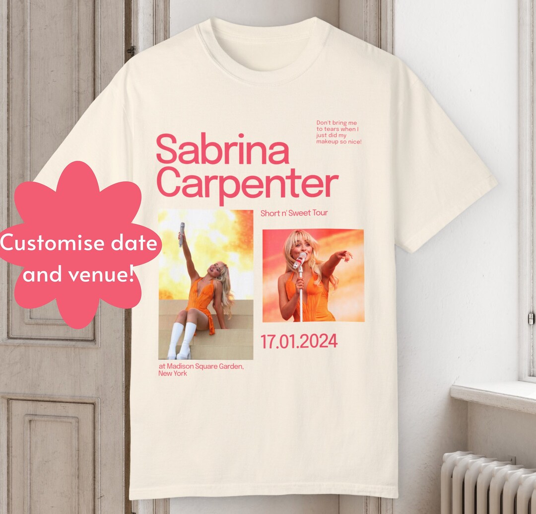 Sabrina Carpenter Tour Shirt, Custom Sabrina Tour Shirt, Sabrina ...