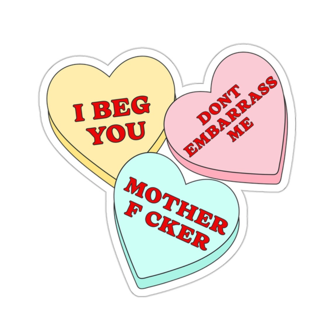 Sabrina Carpenter Merch, Don't Embarrass Me Kiss-cut Stickers - Etsy