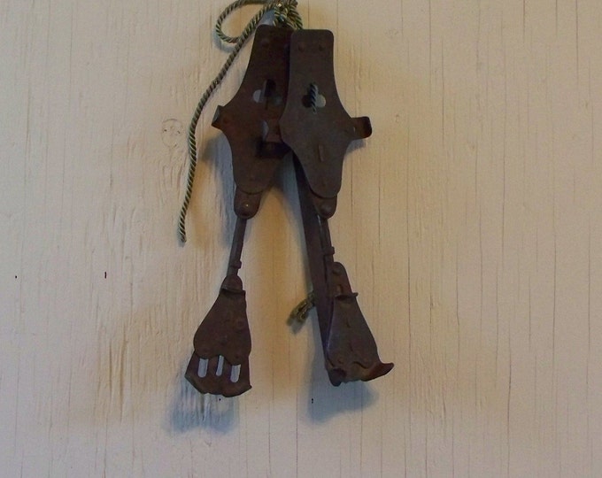 Antique Metal Ice Skates - Etsy