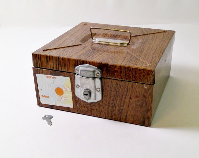 Vintage Hamilton Porta File Metal Locking File Box- Storage Box- Lock ...