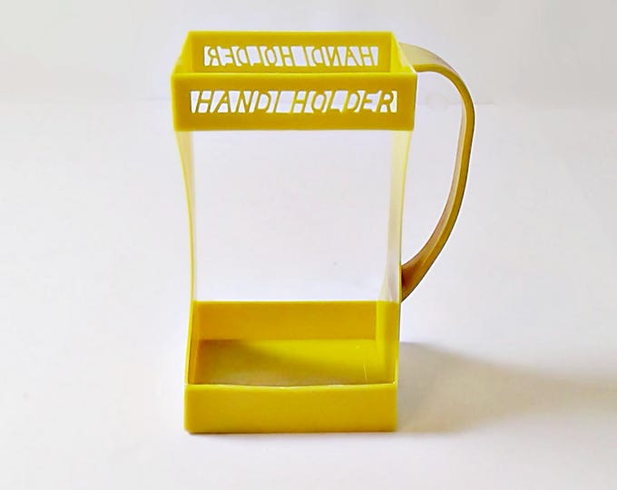 Vintage Plastic Handi Holder Quart Milk Juice Carton Holder Mustard ...