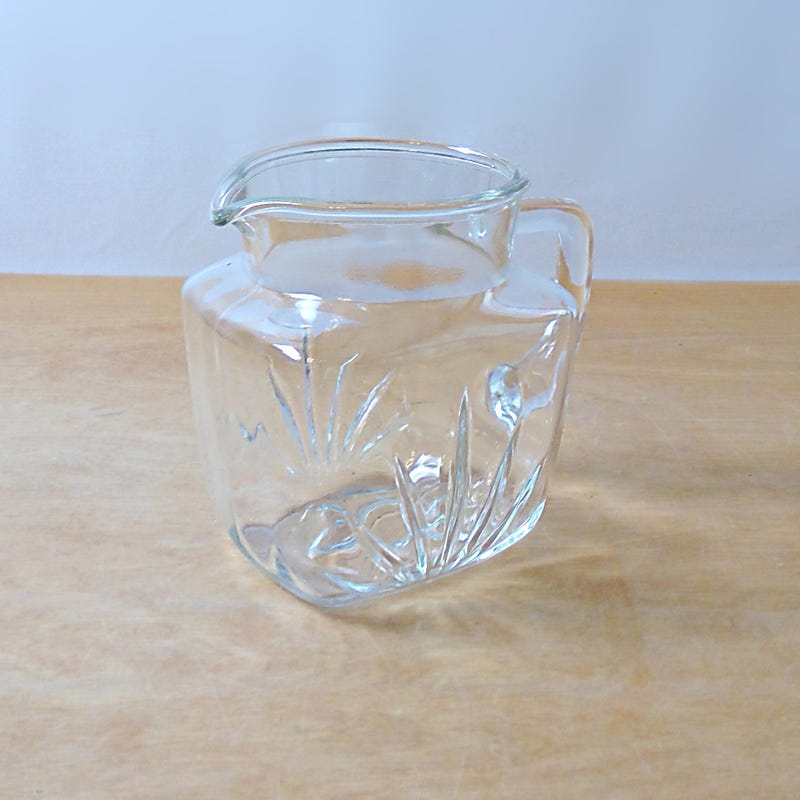 Small Glass Pitcher - Etsy