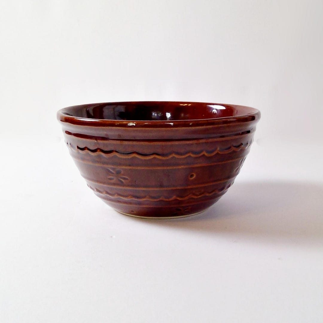 Vintage Marcrest Daisy Dot Stoneware Mixing Bowl - Etsy