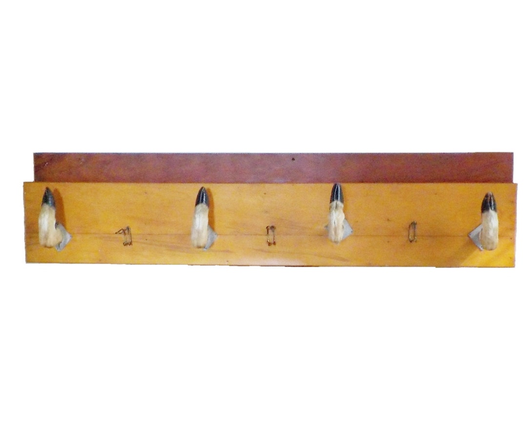 Vintage Primitive Deer Leg Gun Rack Folk Art Vintage Coat Rack - Etsy