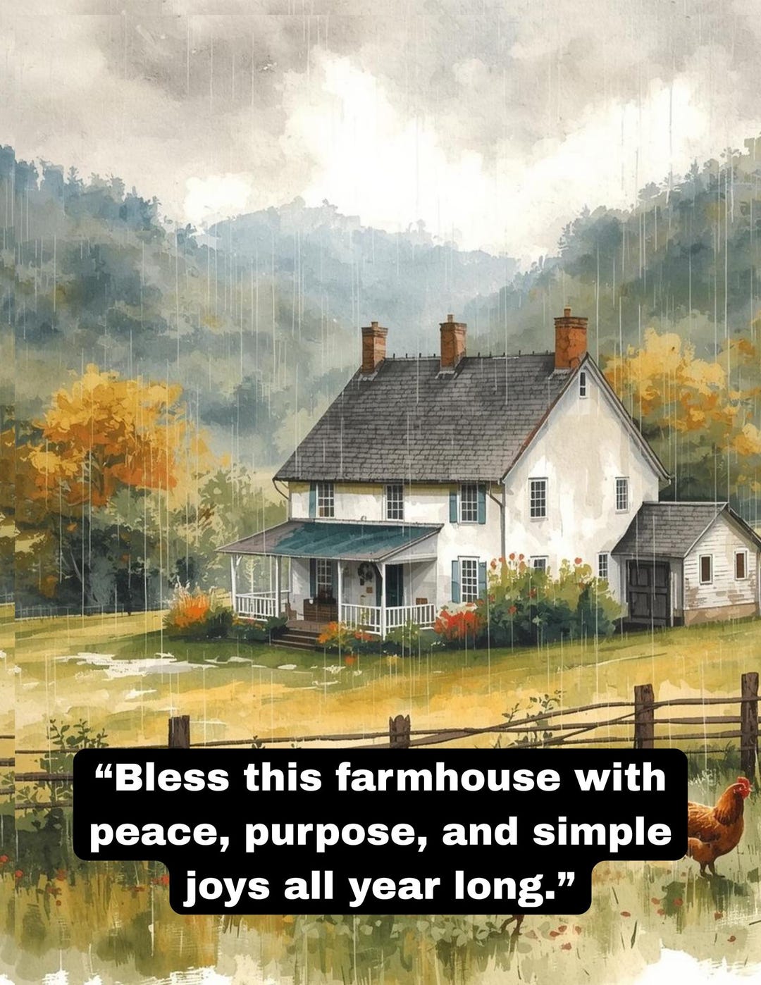 Farmhouse Blessing Digital Print, Farm Life, Wedding Blessing, House ...