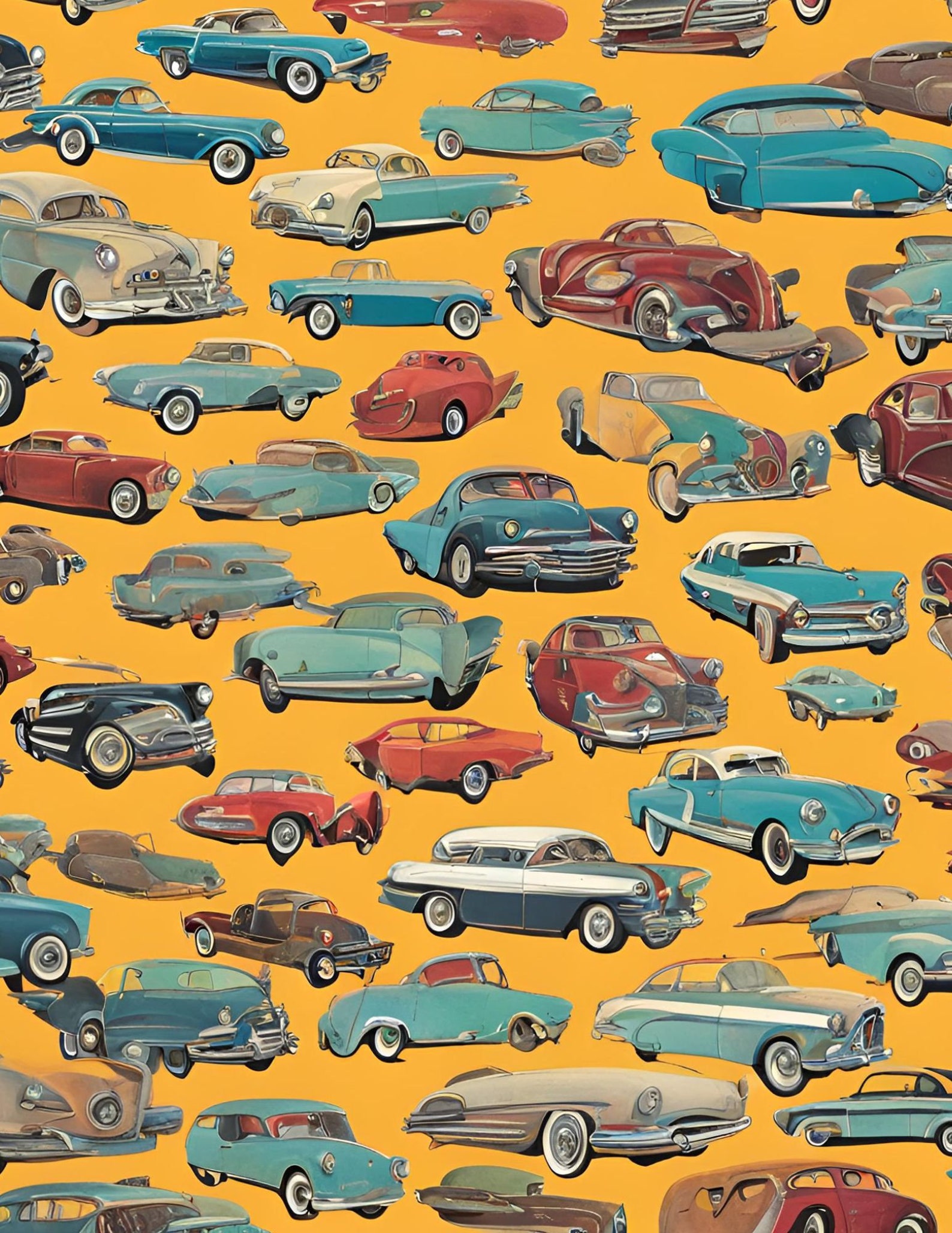 Antique Car Junk Journal Printable Farmable Art,car Lover Pages, Retro ...