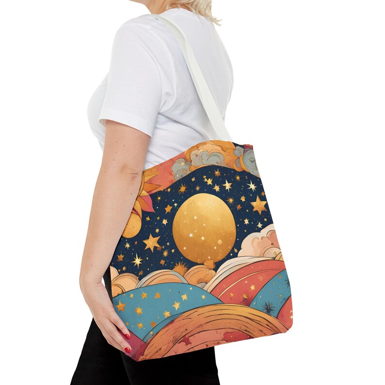 Celestial Tote Bag: Galaxy Print Reusable Shopping Bag - Etsy
