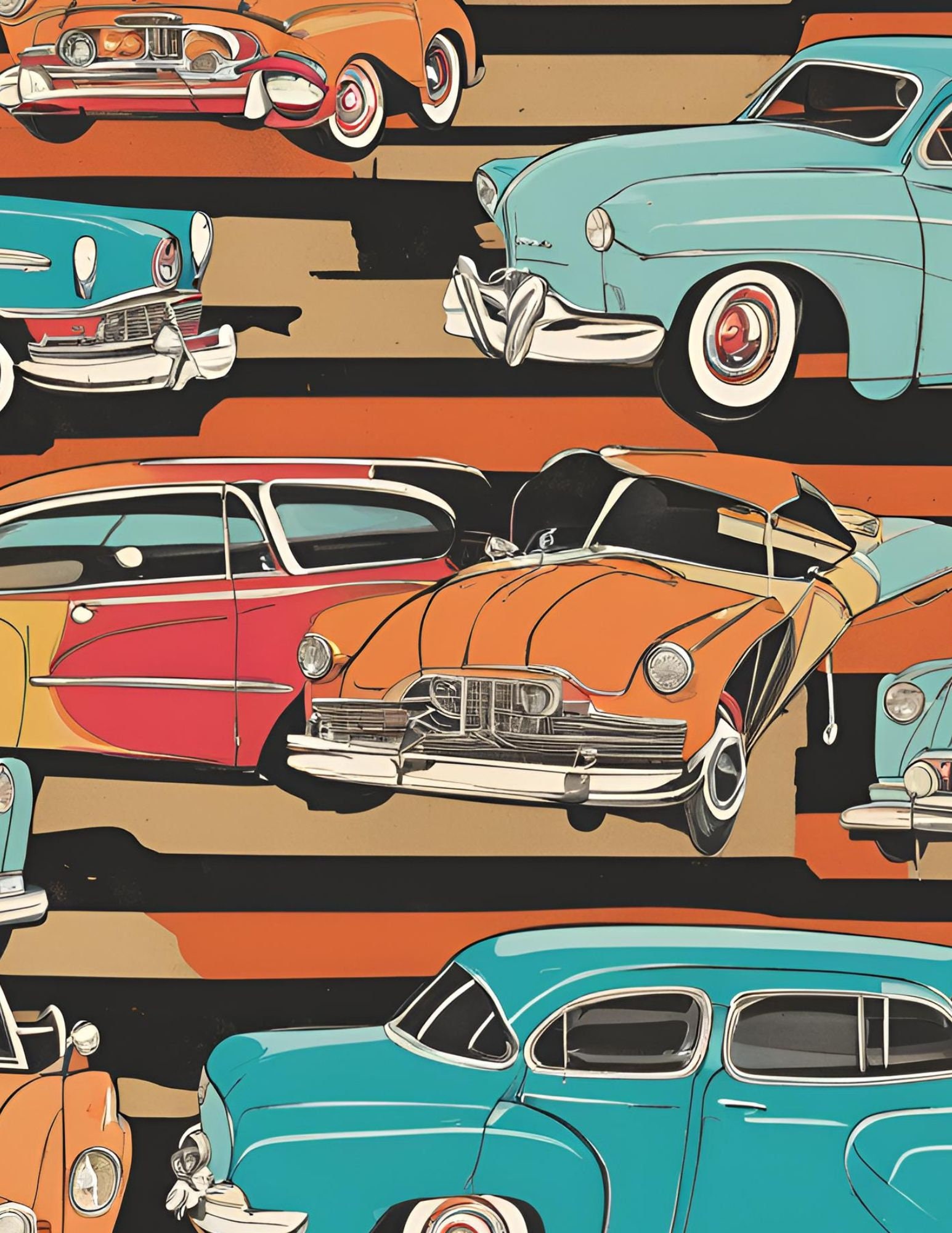 Antique Car Junk Journal Printable Farmable Art,car Lover Pages, Retro ...