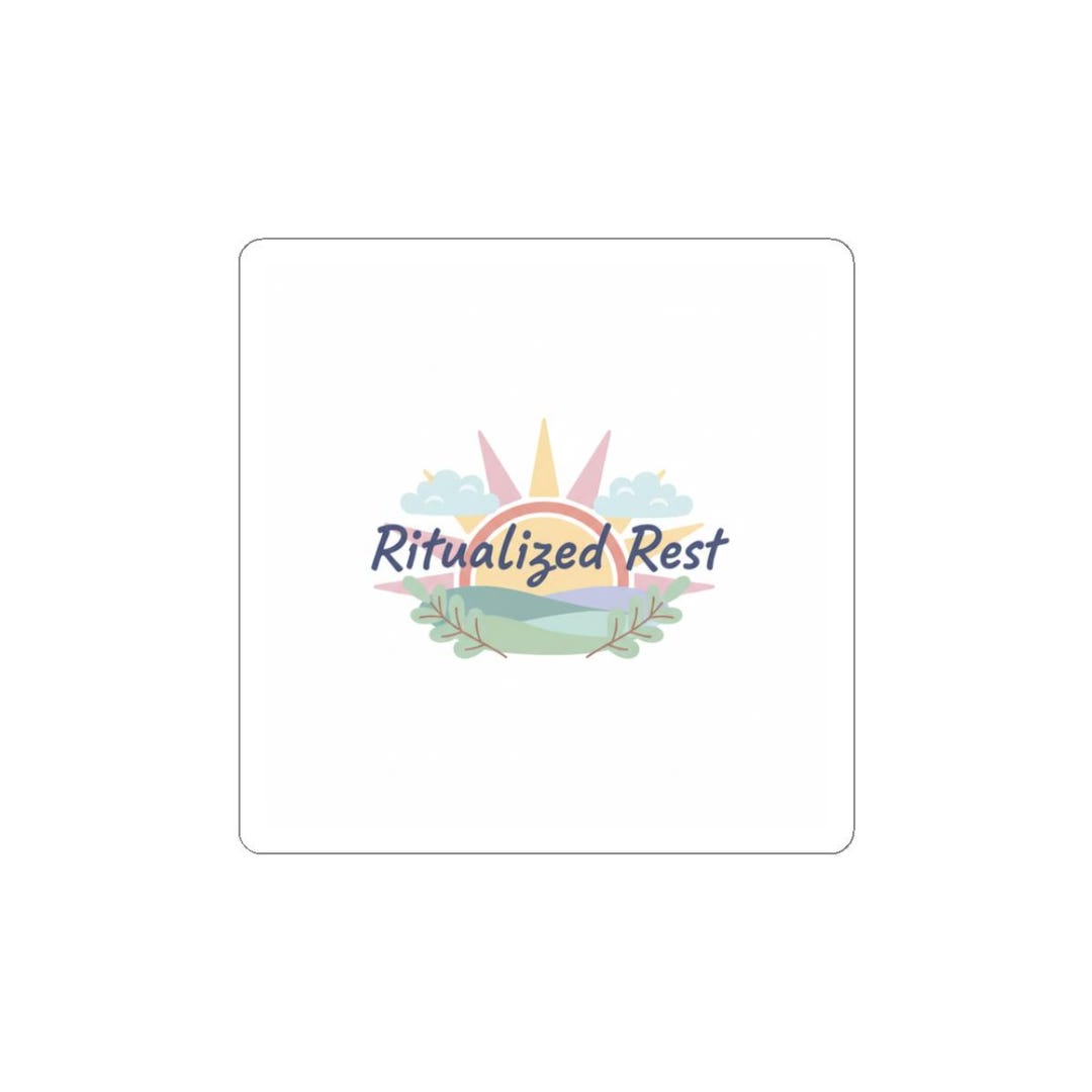 Ritualized Rest Sticker | Kiss-cut Decal, Pastel Sunday Reset ...