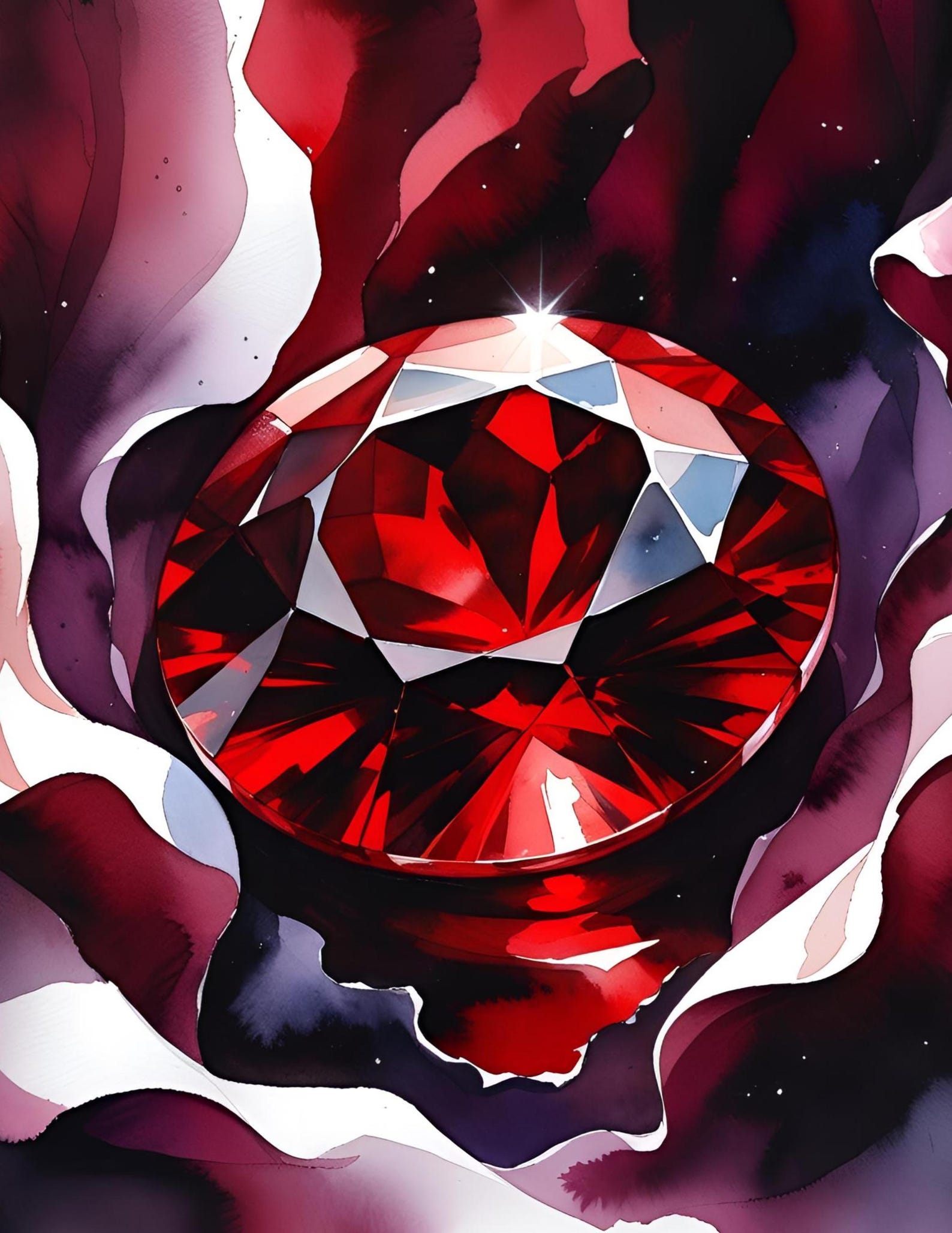 Gemstone Digital Art Prints: Sapphire, Ruby, Diamond - Scrapbook & Junk ...