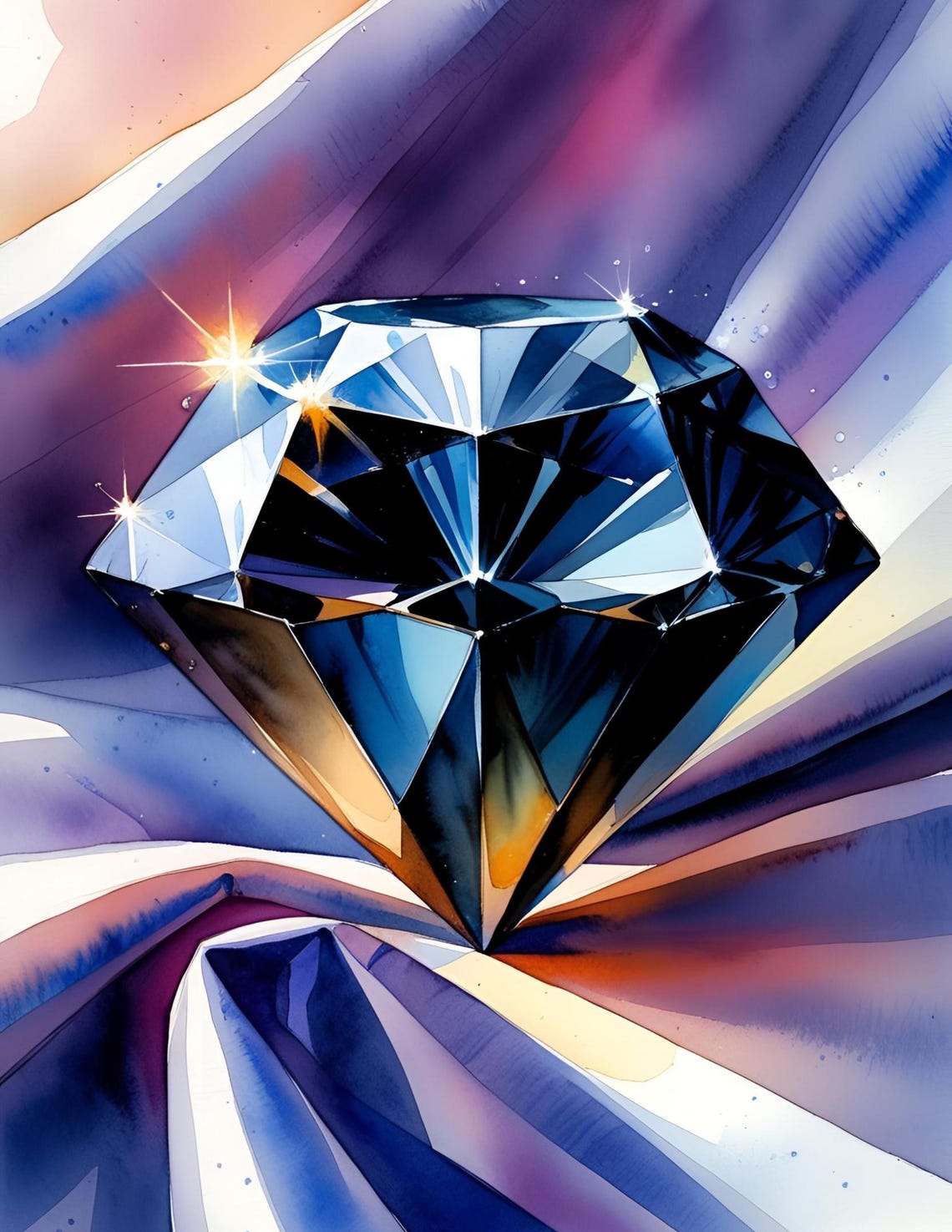 Gemstone Digital Art Prints: Sapphire, Ruby, Diamond - Scrapbook & Junk ...