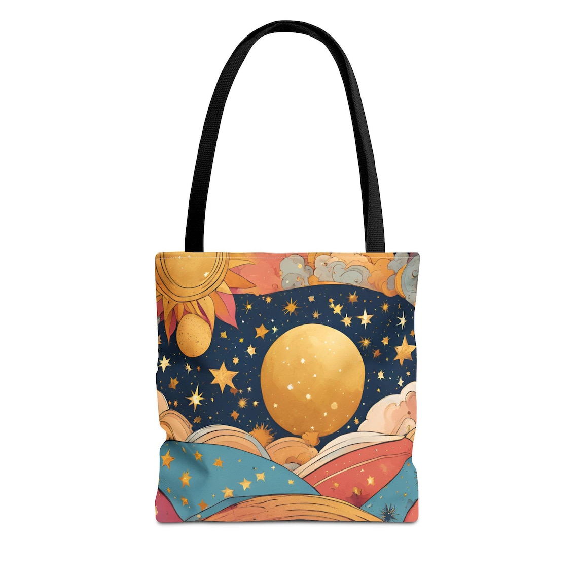 Celestial Tote Bag: Galaxy Print Reusable Shopping Bag - Etsy