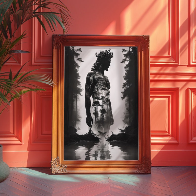 Poseidon Digital Art, Digital Download, Poseidon Poster, Home Decor ...