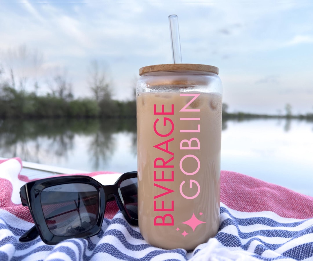 Beverage Goblin Iced Coffee Sipper Glass, 16oz Glass Gift for Drink Goblin and Coffee Addict - Etsy