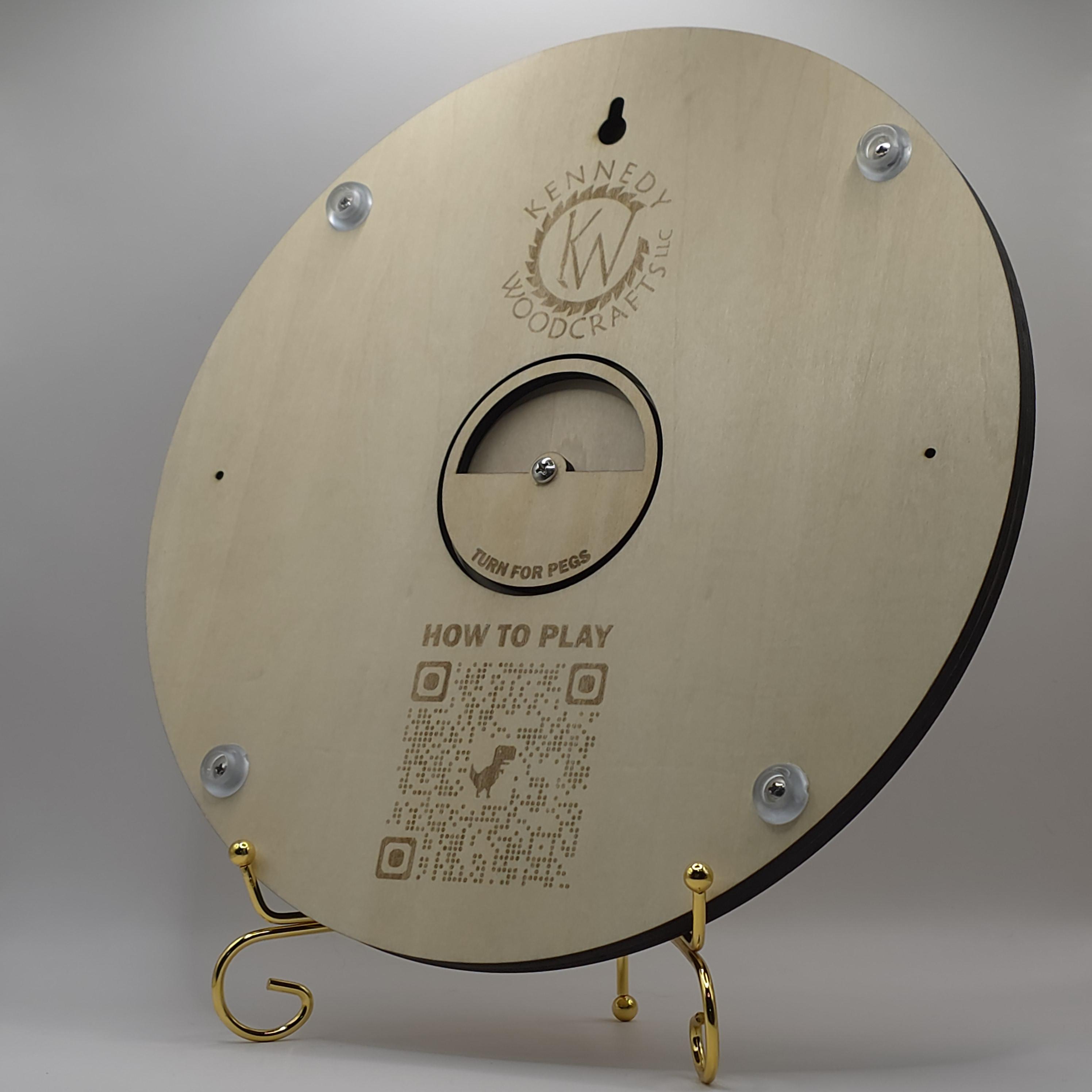 Blank DIY Paint Cribbage Board, Circular Wooden Cribbage Board ...