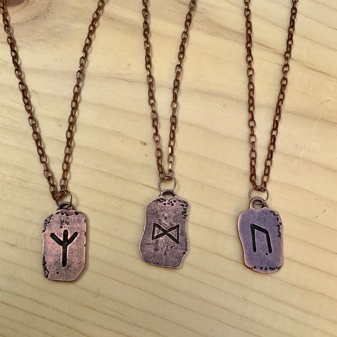 Protection Rune Necklace, Prosperity Rune Necklace, Strength Rune ...