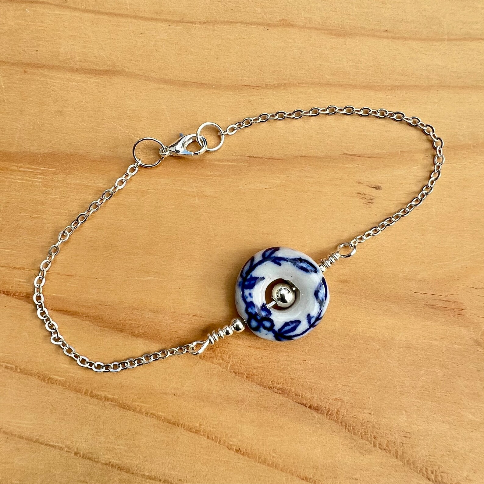 Delft Blue Willow Bracelet - Etsy