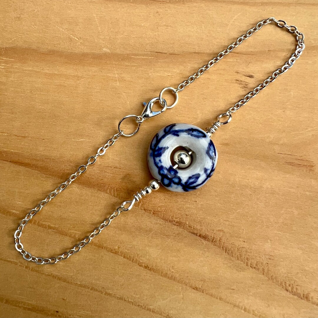 Delft Blue Willow Bracelet - Etsy