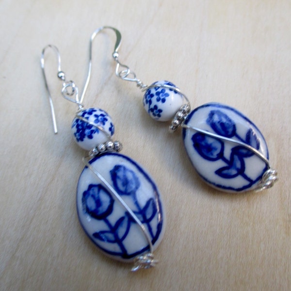 Delft Earrings - Etsy