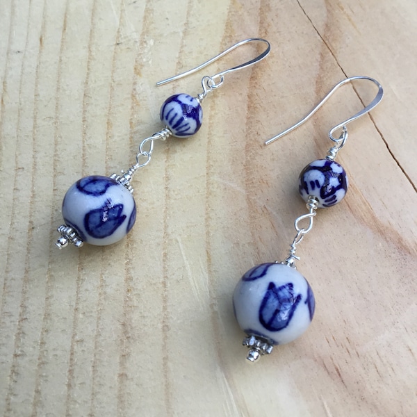 Delft Earrings - Etsy