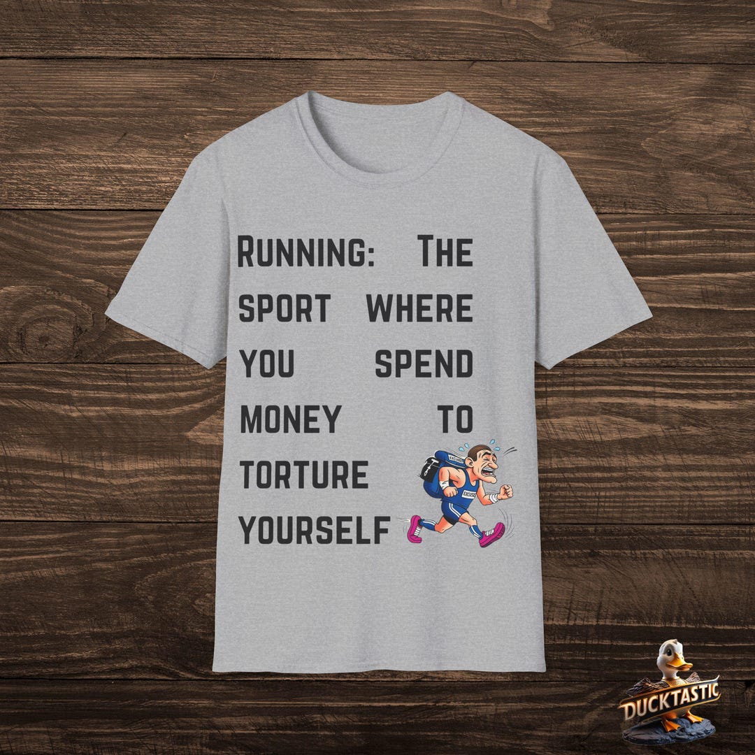Funny Running Tshirt Running: the Sport Where You Spend Money to ...