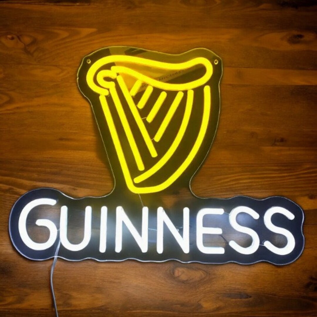 Guinness Neon Sign Vintage Irish Pub Decor 15 X 11 Bar, Man Cave ...