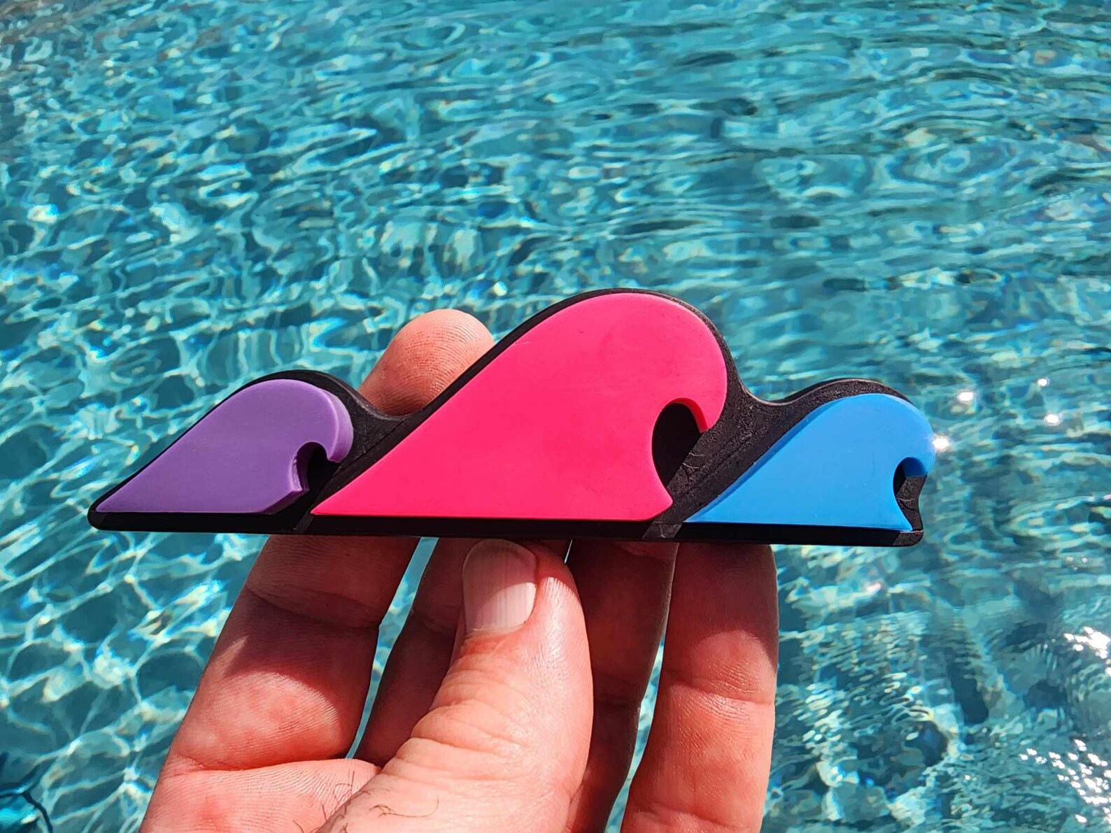 Epoxy Tri-color Waves Grille Badge Emblem Decoration for Toyota Tacoma ...