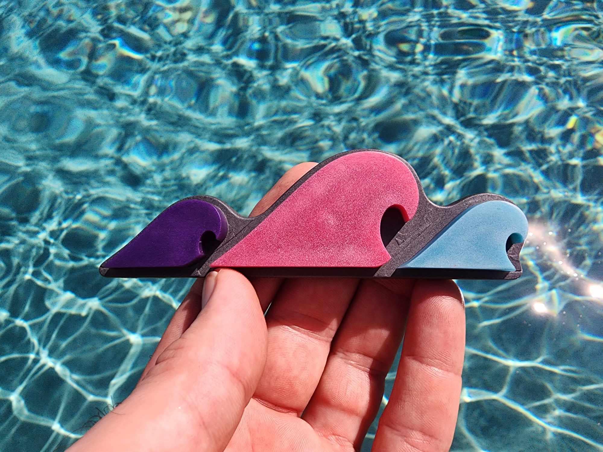 Epoxy Tri-color Waves Grille Badge Emblem Decoration for Toyota Tacoma ...