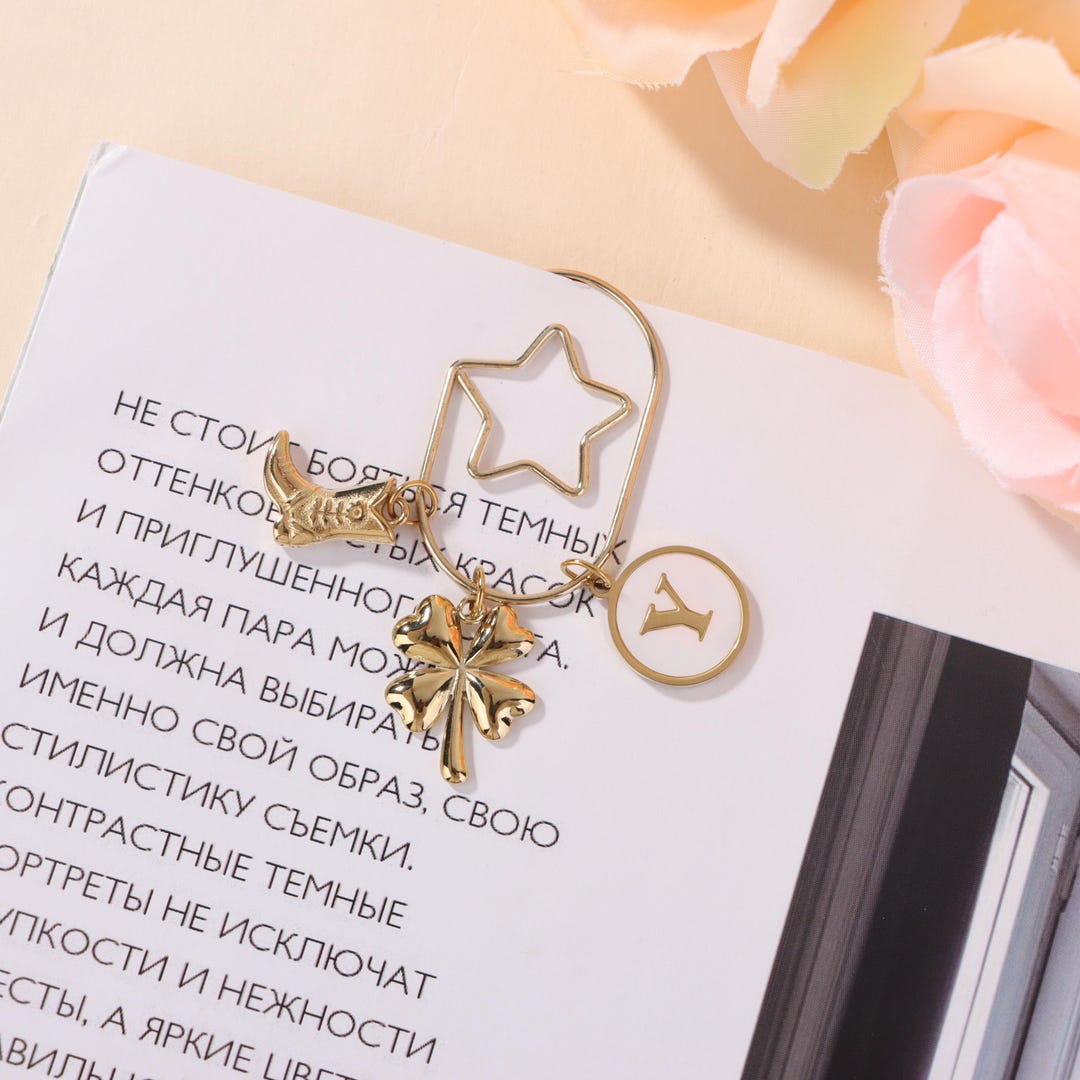 Custom Paper Clip Bookmark | Personalized Charm Bookmark | Cute ...