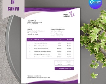 Green Invoice Template | Editable Invoice Template | Small Business ...