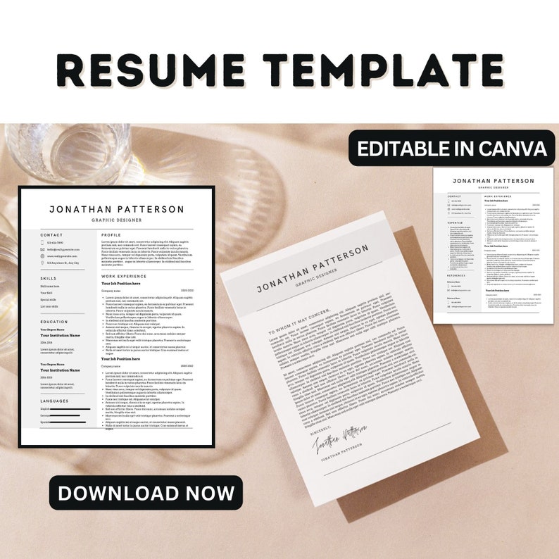 Graphics Designer Resume Template | ATS Friendly Resume Templates ...