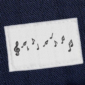 Dancing Music Notes, Embroidery - Etsy