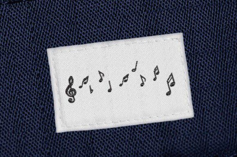 Dancing Music Notes, Embroidery - Etsy