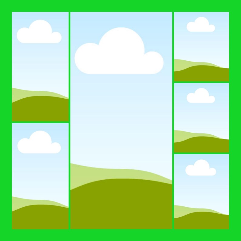Photo Collage Presentation Canva Frames - Etsy
