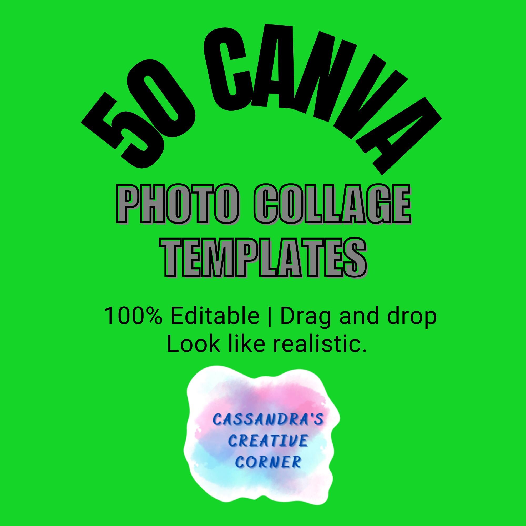 Photo Collage Presentation Canva Frames - Etsy