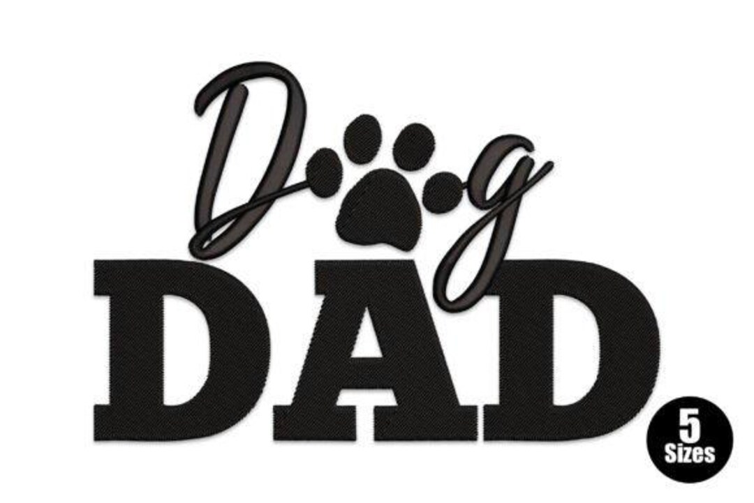 Dog, Dad, Animal, Embroidery - Etsy