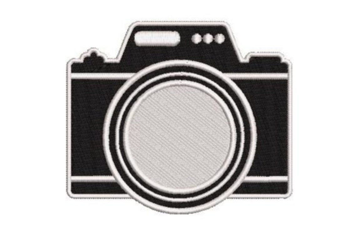 Black & White Camera, Embroidery - Etsy